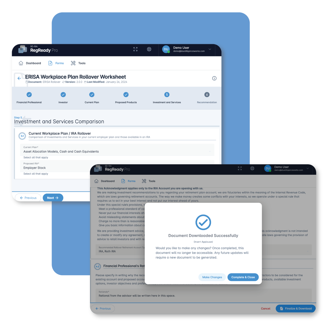 Reg Tech | Advisors & RIAs | RegReadyPro | DDW